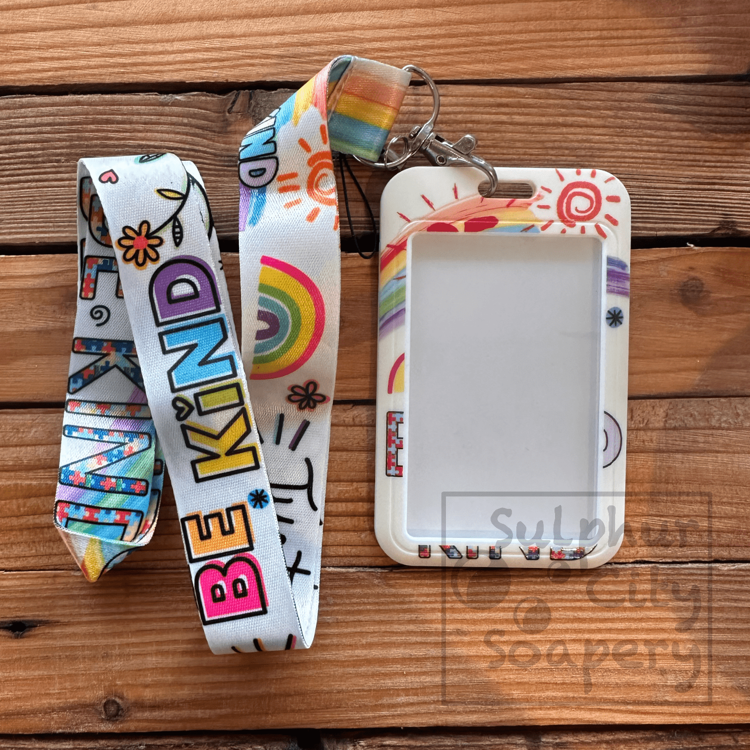 Be kind, Pride lanyard. – Sulphur City Soapery