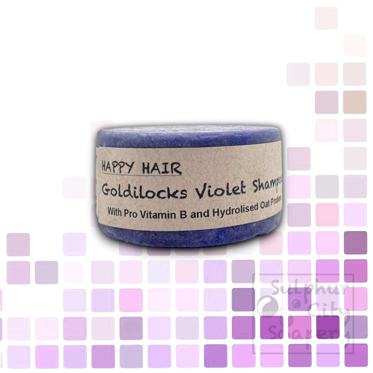 Goldilocks, Violet Shampoo bar. – Sulphur City Soapery